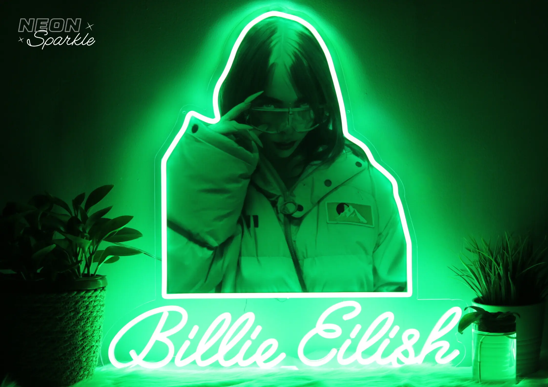 Billie Eilish Neon Sign | Iconic Pop Culture Art for Your Space | Neon ...